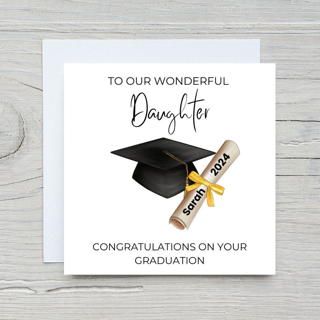 Daughter Graduation Card, Graduation Card, Graduation Gift ...