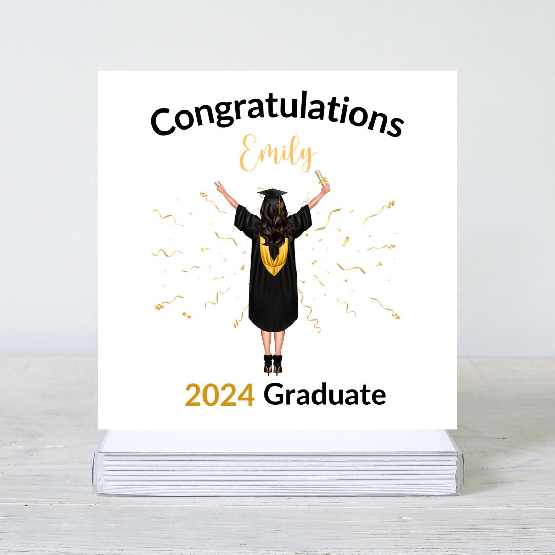 Personalised Graduation Card, Graduation Greeting Card, Graduated Card ...