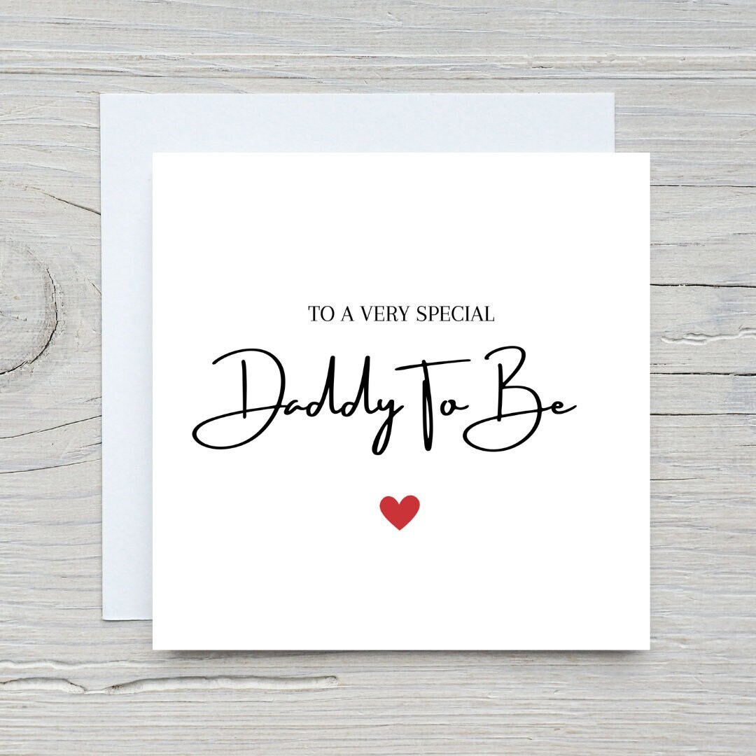 Special Daddy to Be Fathers Day Card, Congratulations Dad to Be Card ...