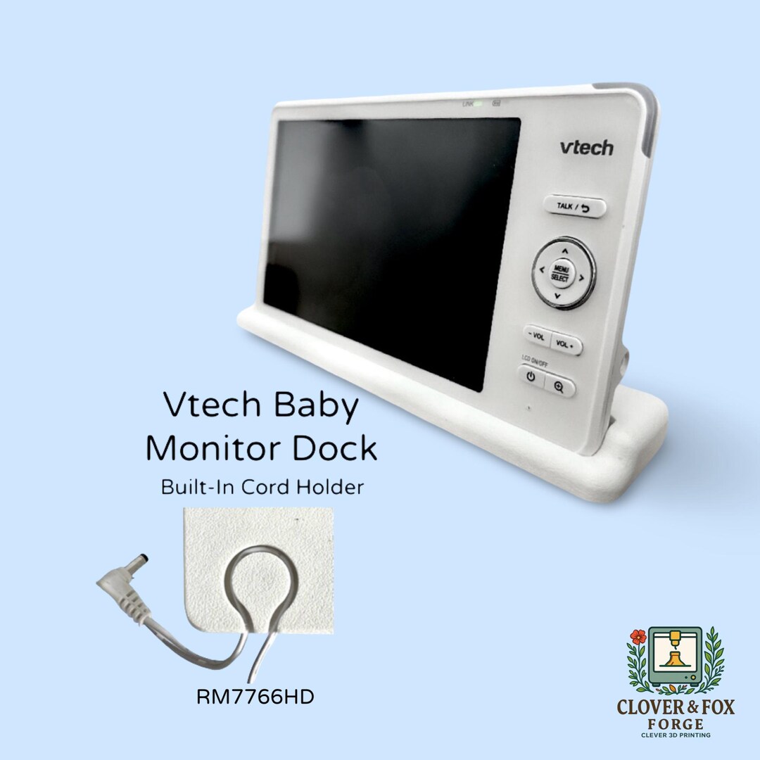 Vtech RM7766HD Monitor Dock | 3D Printed Stand for 7” Parent Unit ...
