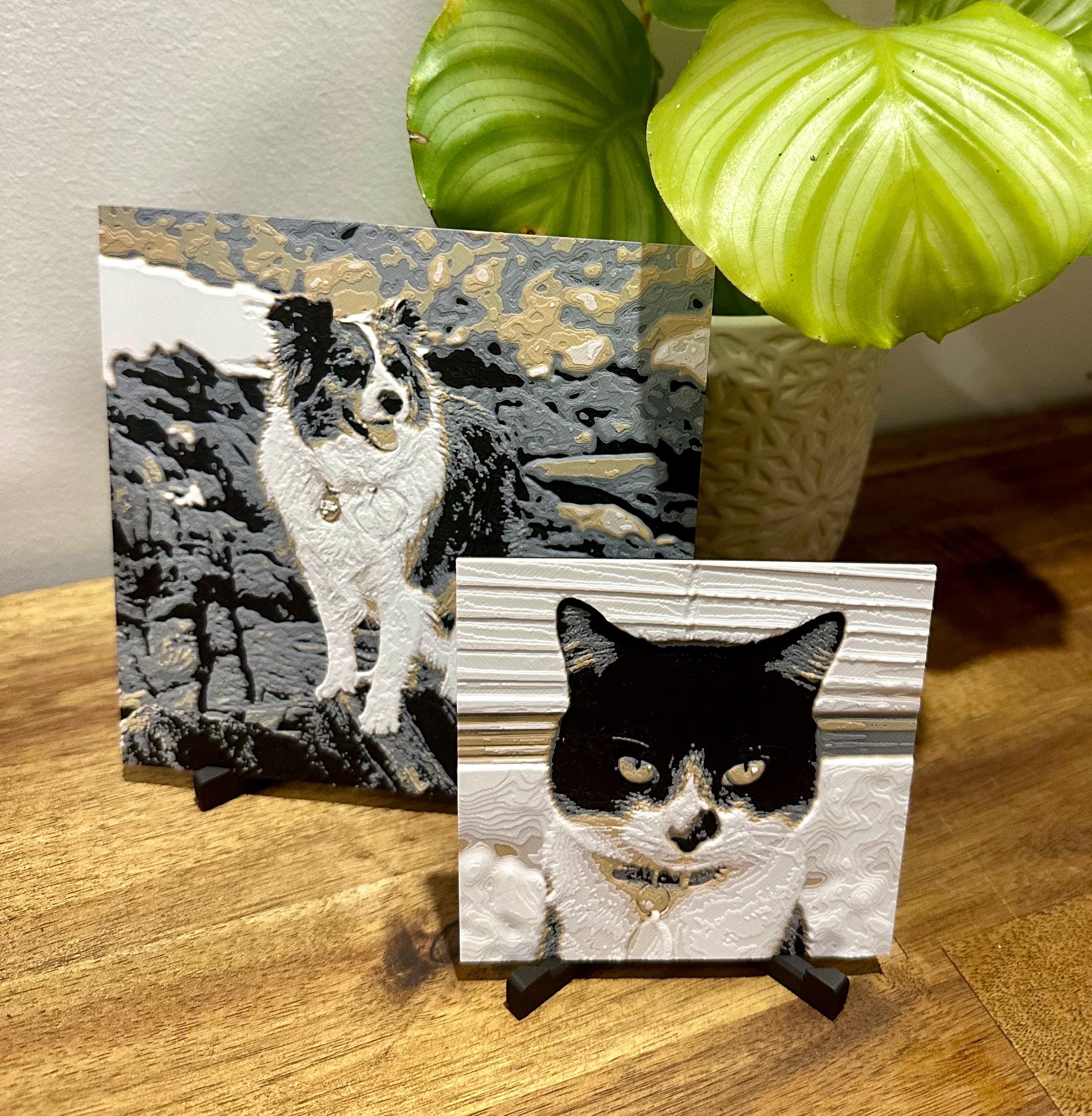 Customised 3D Printed Pet Portraits, Keyrings & Fridge Magents ...