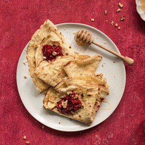 Abstract Festive Red Food and Product Photography Backdrop, Vinyl ...