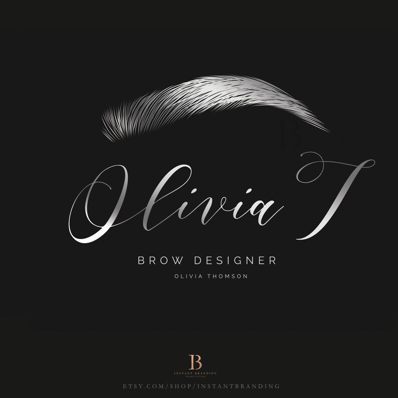 INSTANT DOWNLOAD, Brow Logo Design, Eyebrow Logo, Makeup Artist Logo ...