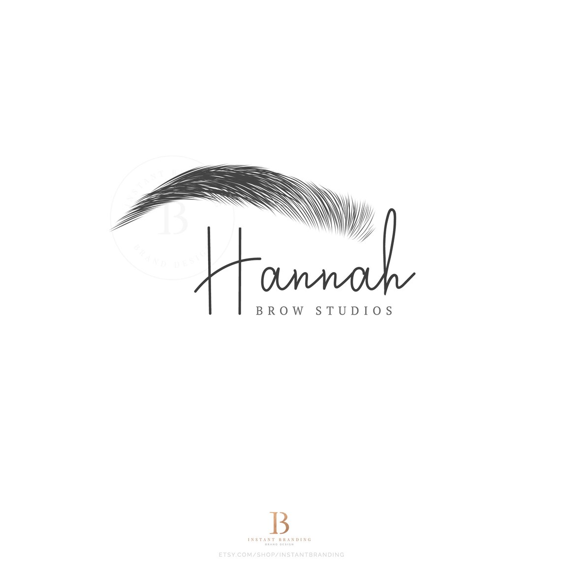 INSTANT DOWNLOAD Brow Logo Design Eyebrow Logo Makeup - Etsy Australia