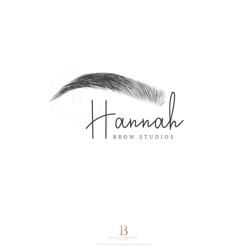 INSTANT DOWNLOAD Brow Logo Design Eyebrow Logo Makeup | Etsy