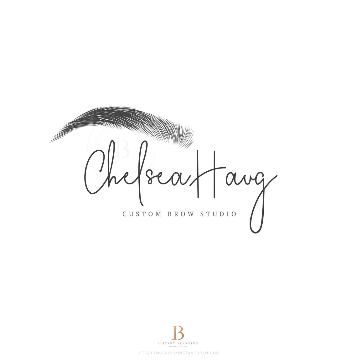 INSTANT DOWNLOAD Brow Logo Design Eyebrow Logo Makeup - Etsy Australia