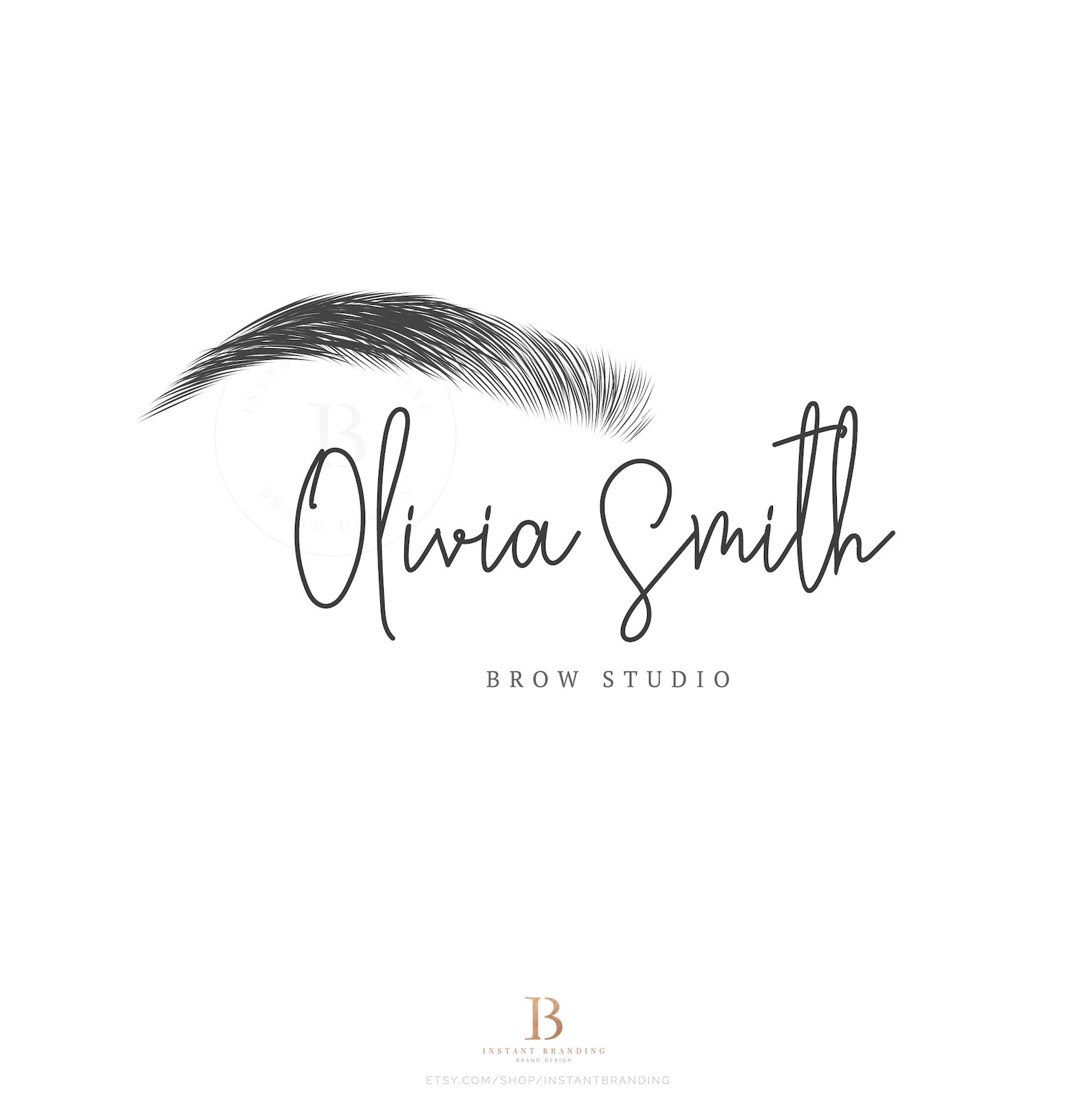 INSTANT DOWNLOAD Brow Logo Design Eyebrow Logo Makeup - Etsy