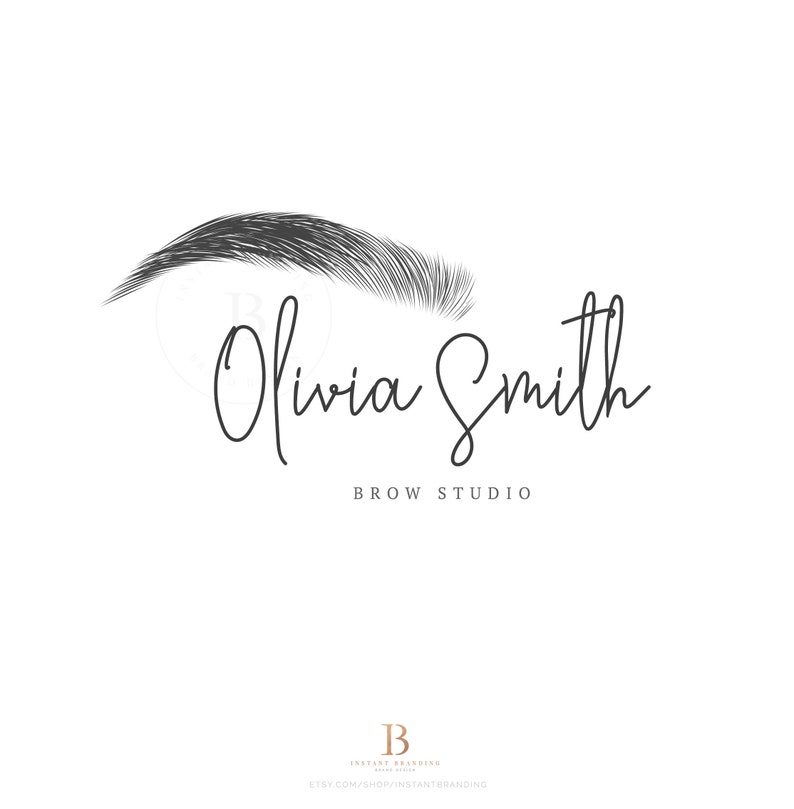 INSTANT DOWNLOAD Brow Logo Design Eyebrow Logo Makeup | Etsy