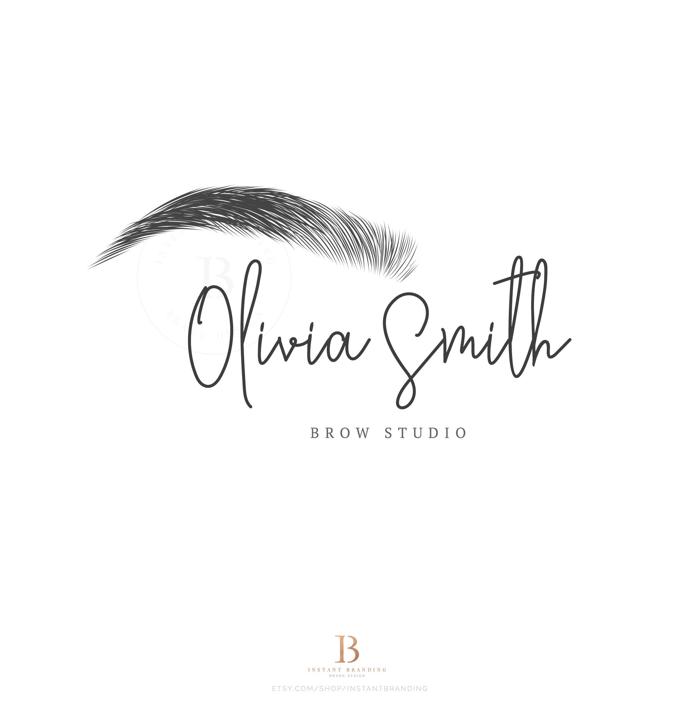 INSTANT DOWNLOAD Brow Logo Design Eyebrow Logo Makeup - Etsy Australia