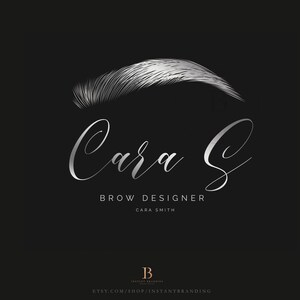 INSTANT DOWNLOAD, Brow Logo Design, Eyebrow Logo, Makeup Artist Logo ...