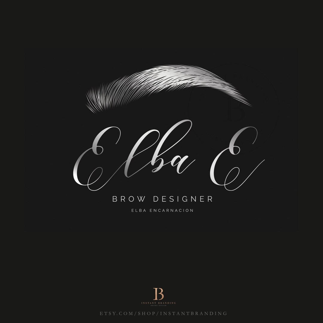 INSTANT DOWNLOAD, Brow Logo Design, Eyebrow Logo, Makeup Artist Logo ...