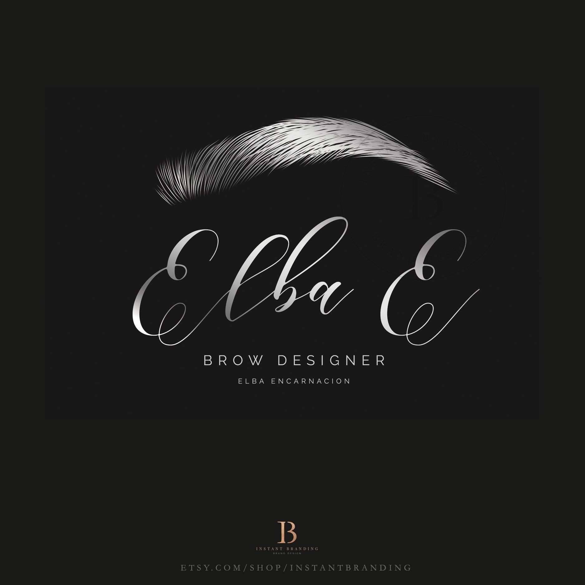 INSTANT DOWNLOAD, Brow Logo Design, Eyebrow Logo, Makeup Artist Logo, Microblading Logo,makeup ...