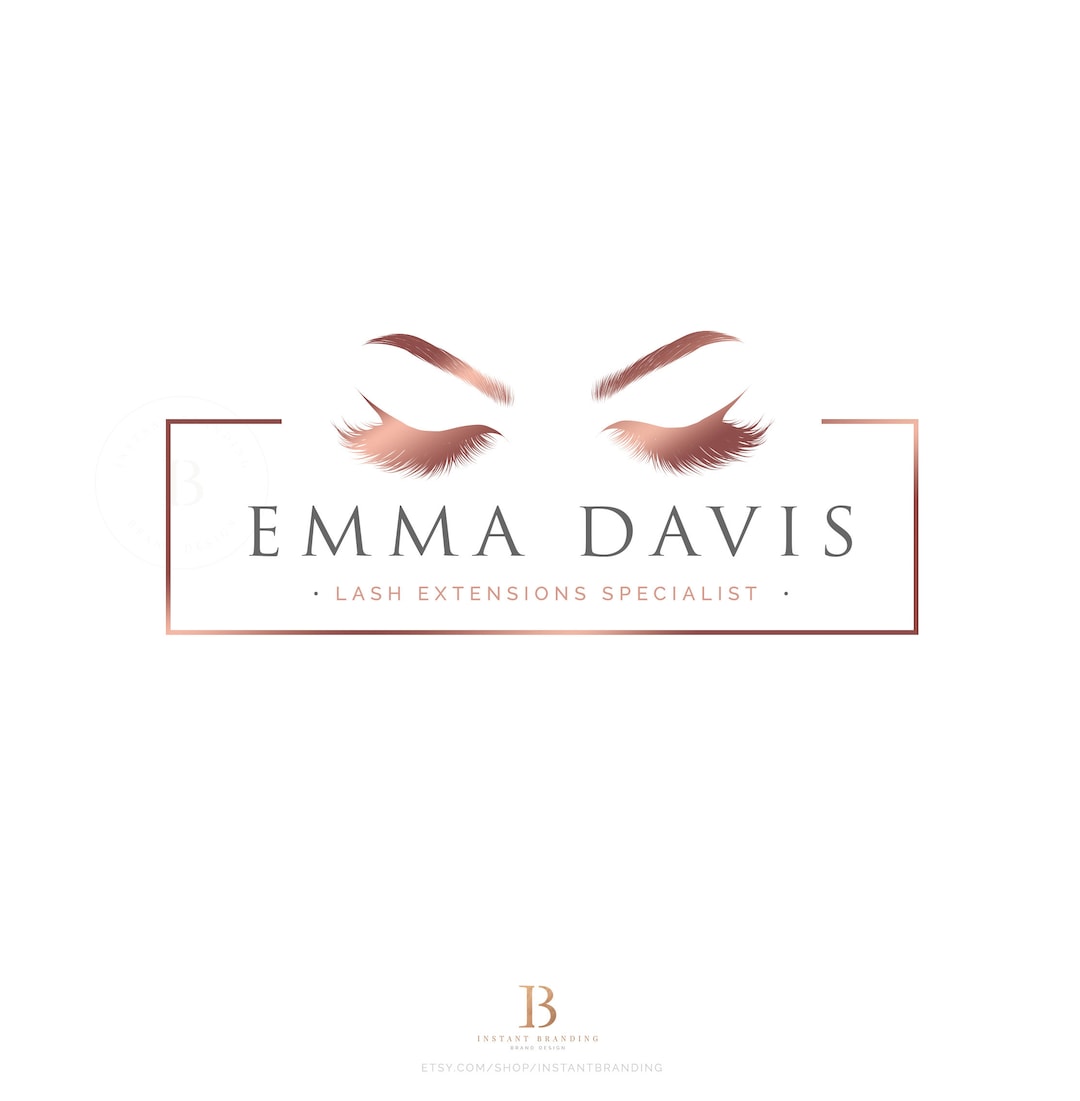 INSTANT DOWNLOAD, Lash Logo, Lash Artist Logo, Eyelashes Logo, Hair ...