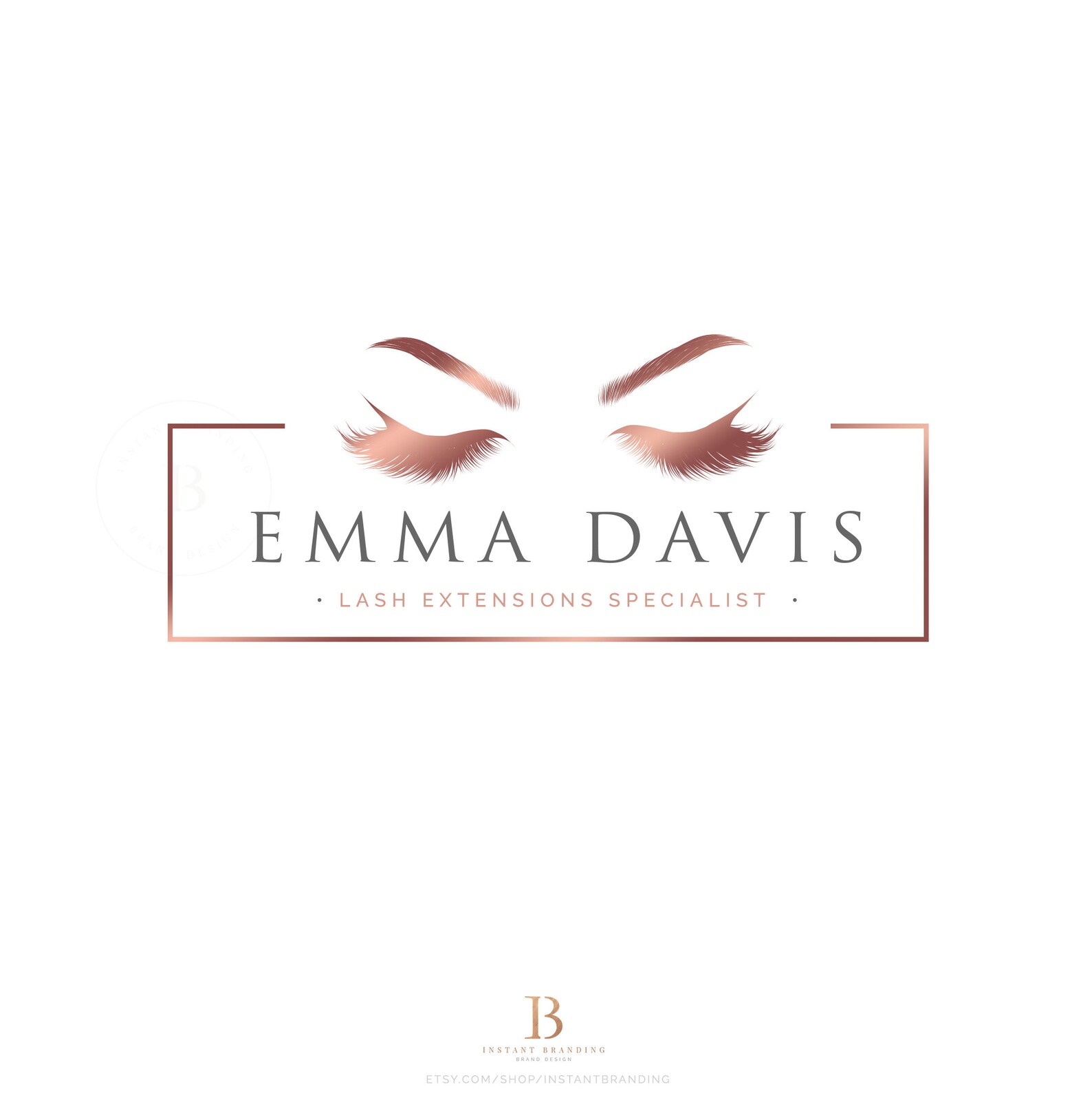 INSTANT DOWNLOAD, Lash Logo, Lash Artist Logo, Eyelashes Logo, Hair ...