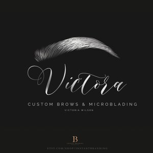 INSTANT DOWNLOAD, Brow Logo Design, Eyebrow Logo, Makeup Artist Logo ...