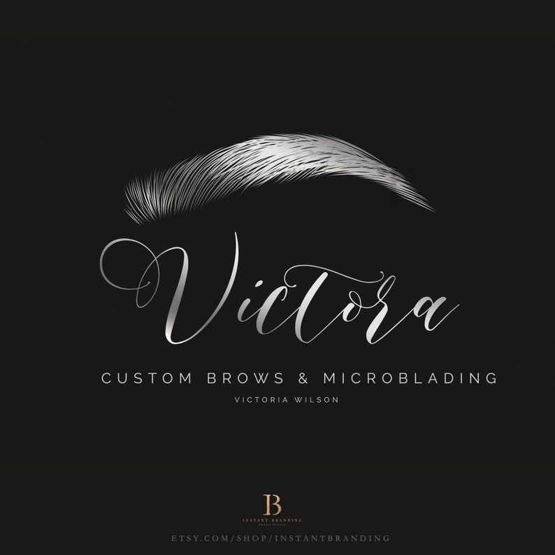 INSTANT DOWNLOAD, Brow Logo Design, Eyebrow Logo, Makeup Artist Logo ...