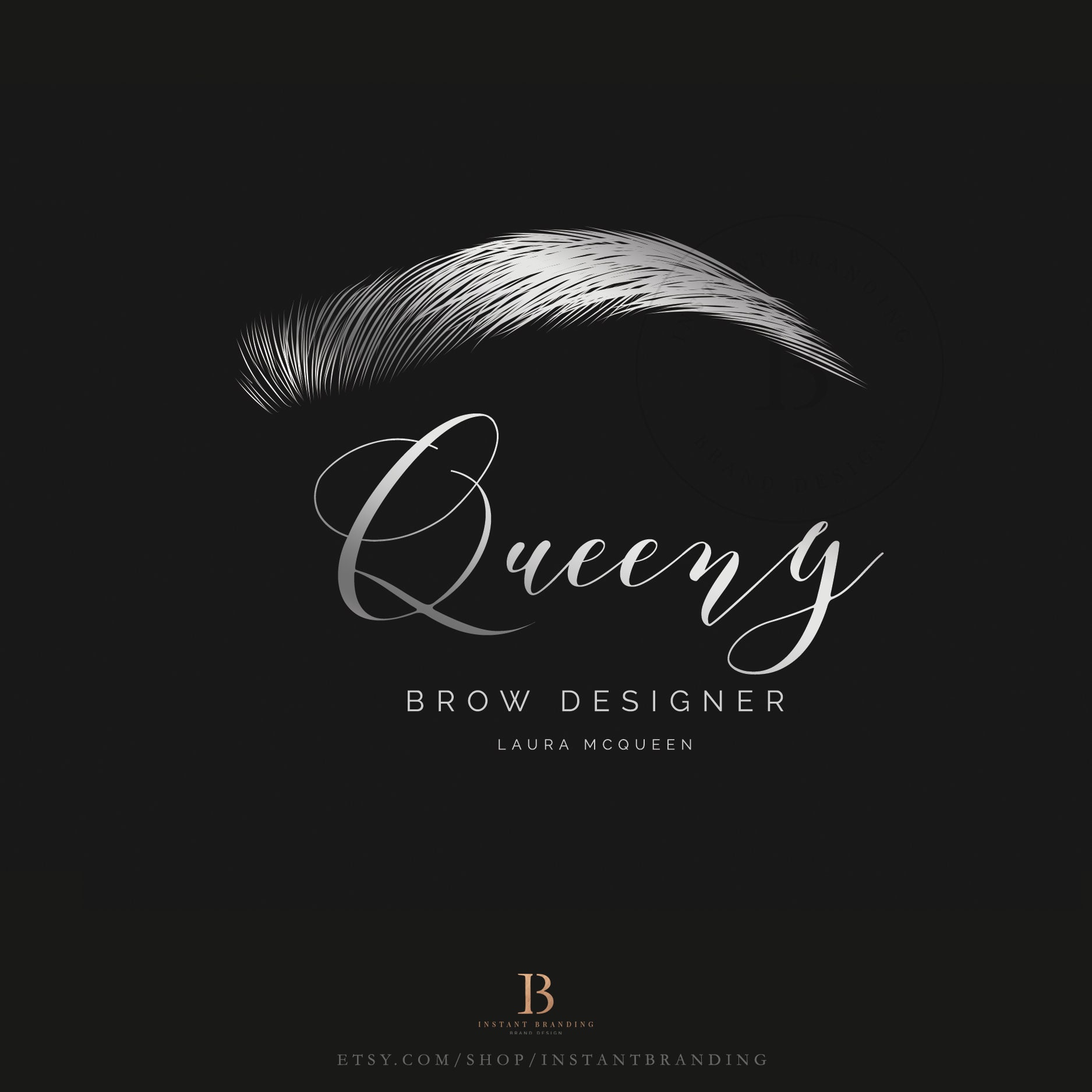 INSTANT DOWNLOAD, Brow Logo Design, Eyebrow Logo, Makeup Artist Logo ...