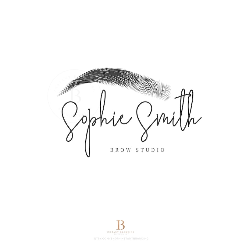 INSTANT DOWNLOAD, Brow Logo Design, Eyebrow Logo, Makeup Artist Logo ...