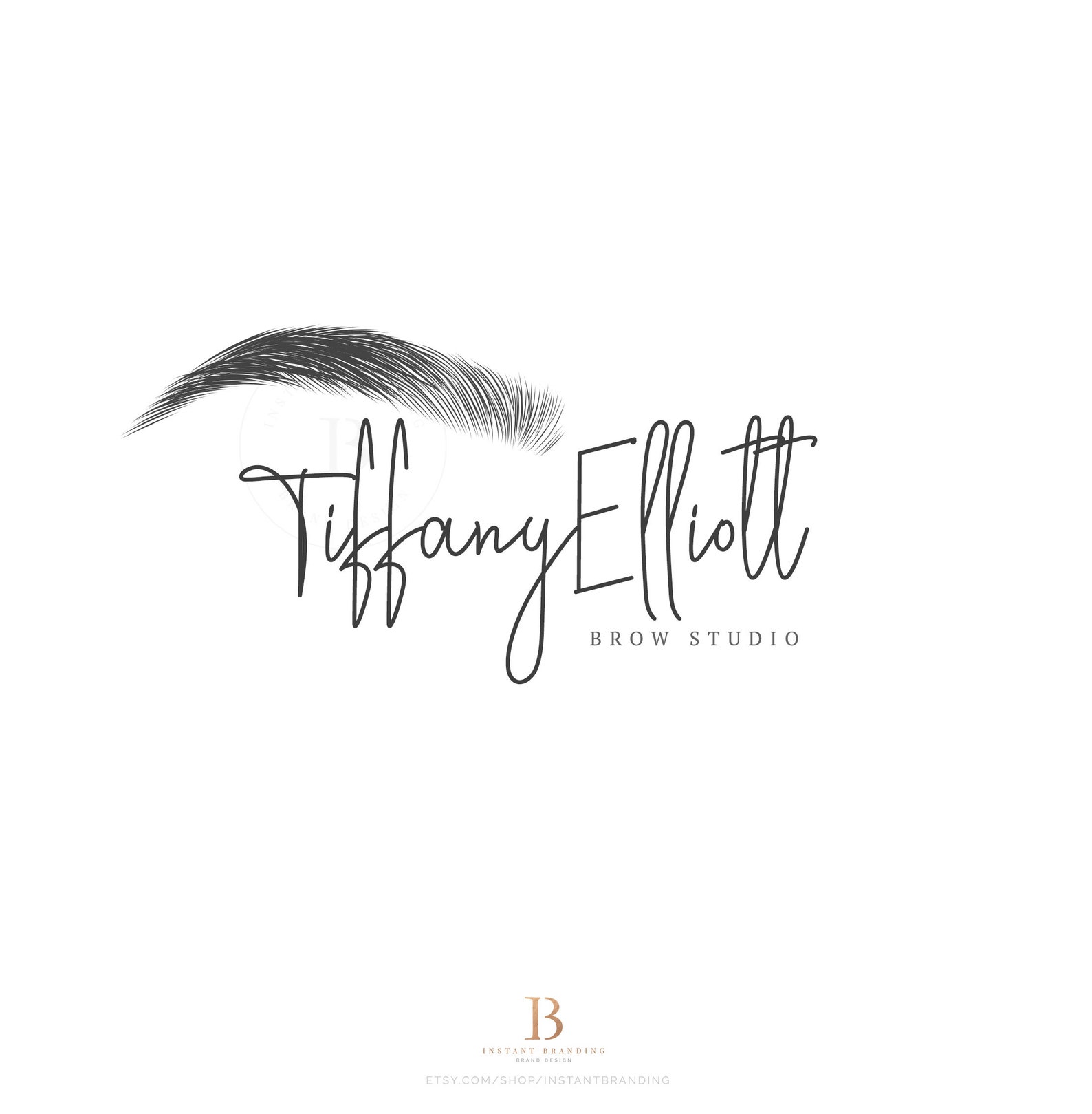 INSTANT DOWNLOAD Brow Logo Design Eyebrow Logo Makeup | Etsy