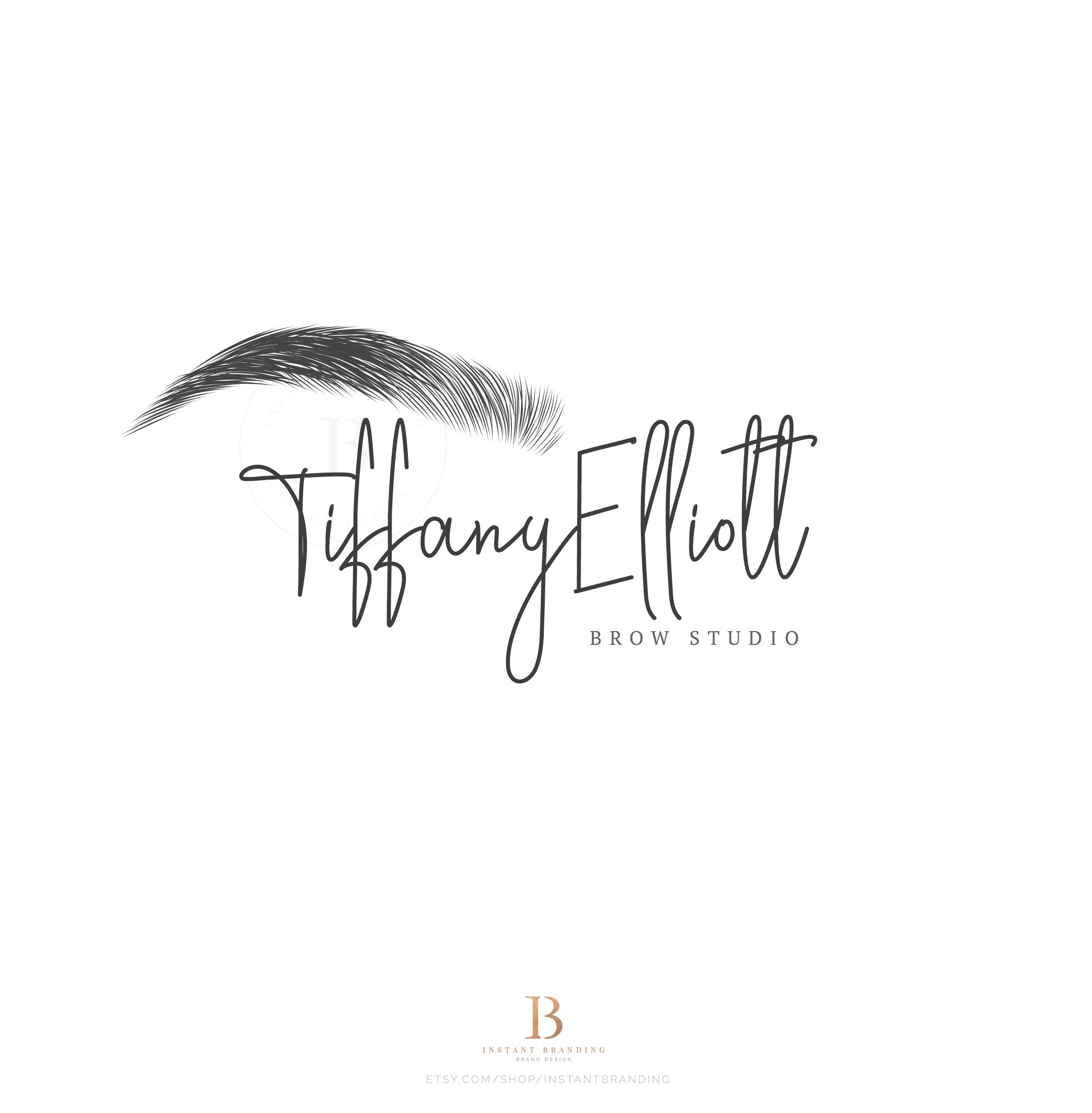INSTANT DOWNLOAD, Brow Logo Design, Eyebrow Logo, Makeup Artist Logo ...