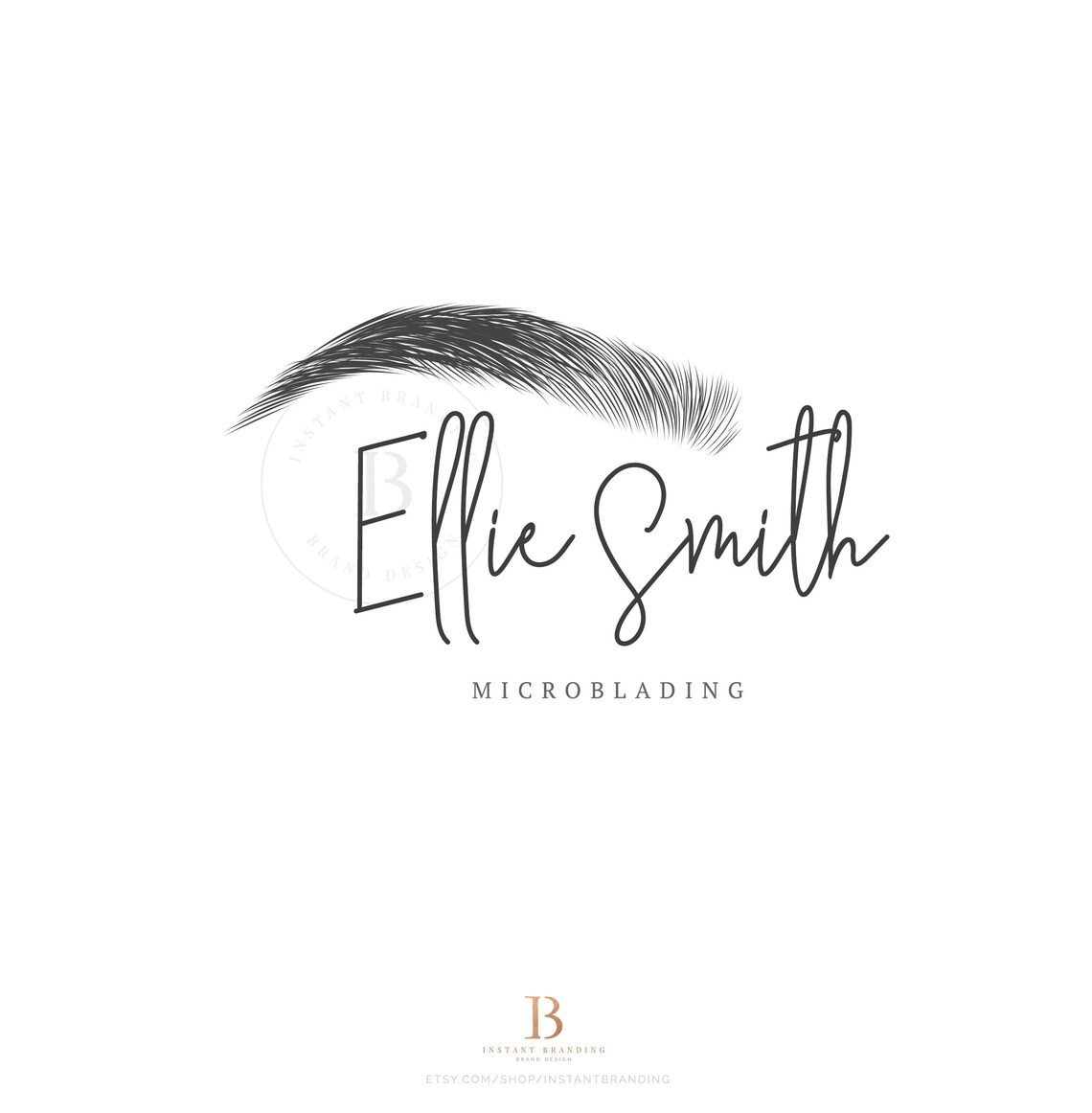 INSTANT DOWNLOAD Brow Logo Design Eyebrow Logo Makeup - Etsy Australia