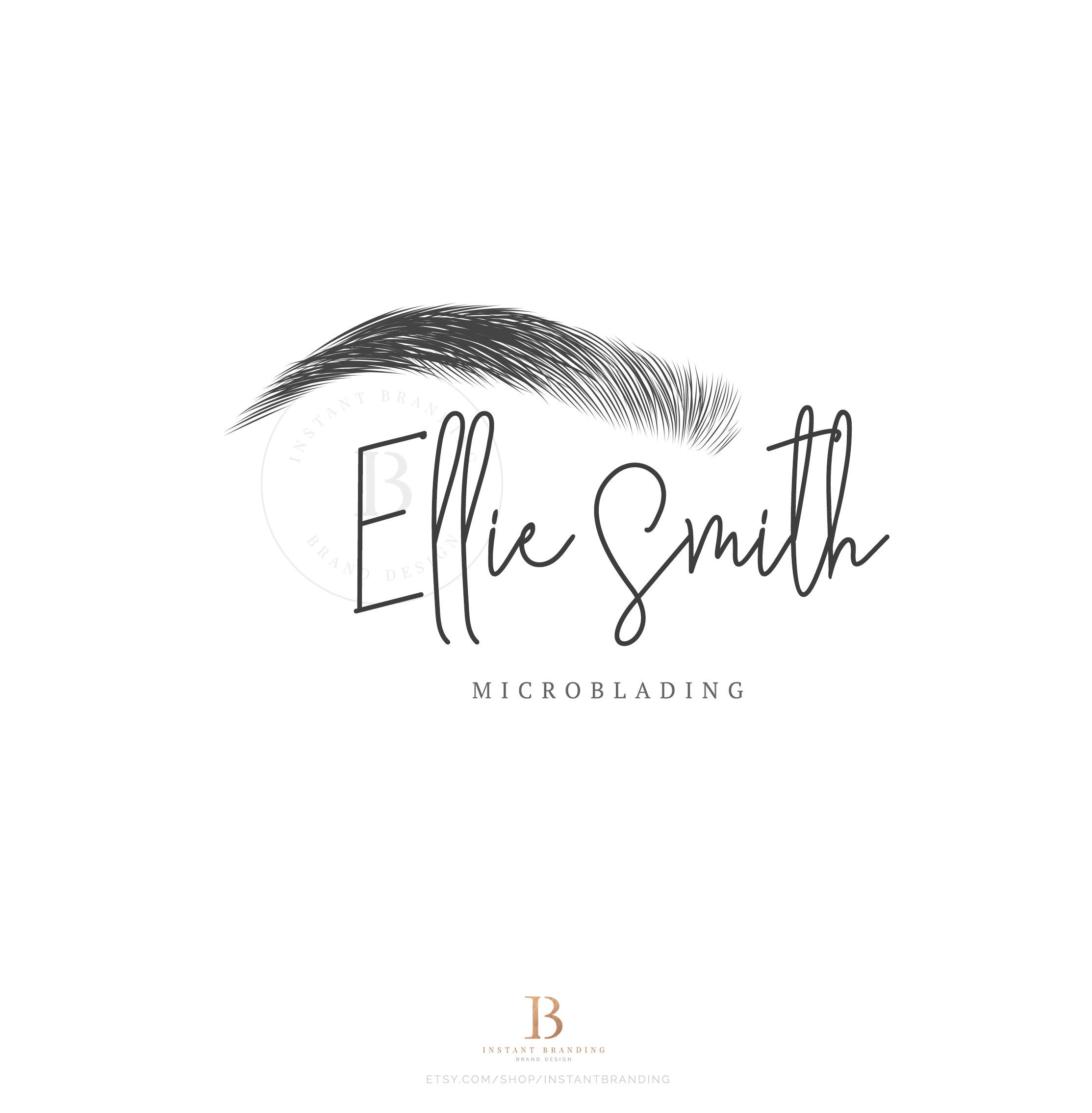INSTANT DOWNLOAD, Brow Logo Design, Eyebrow Logo, Makeup Artist Logo ...