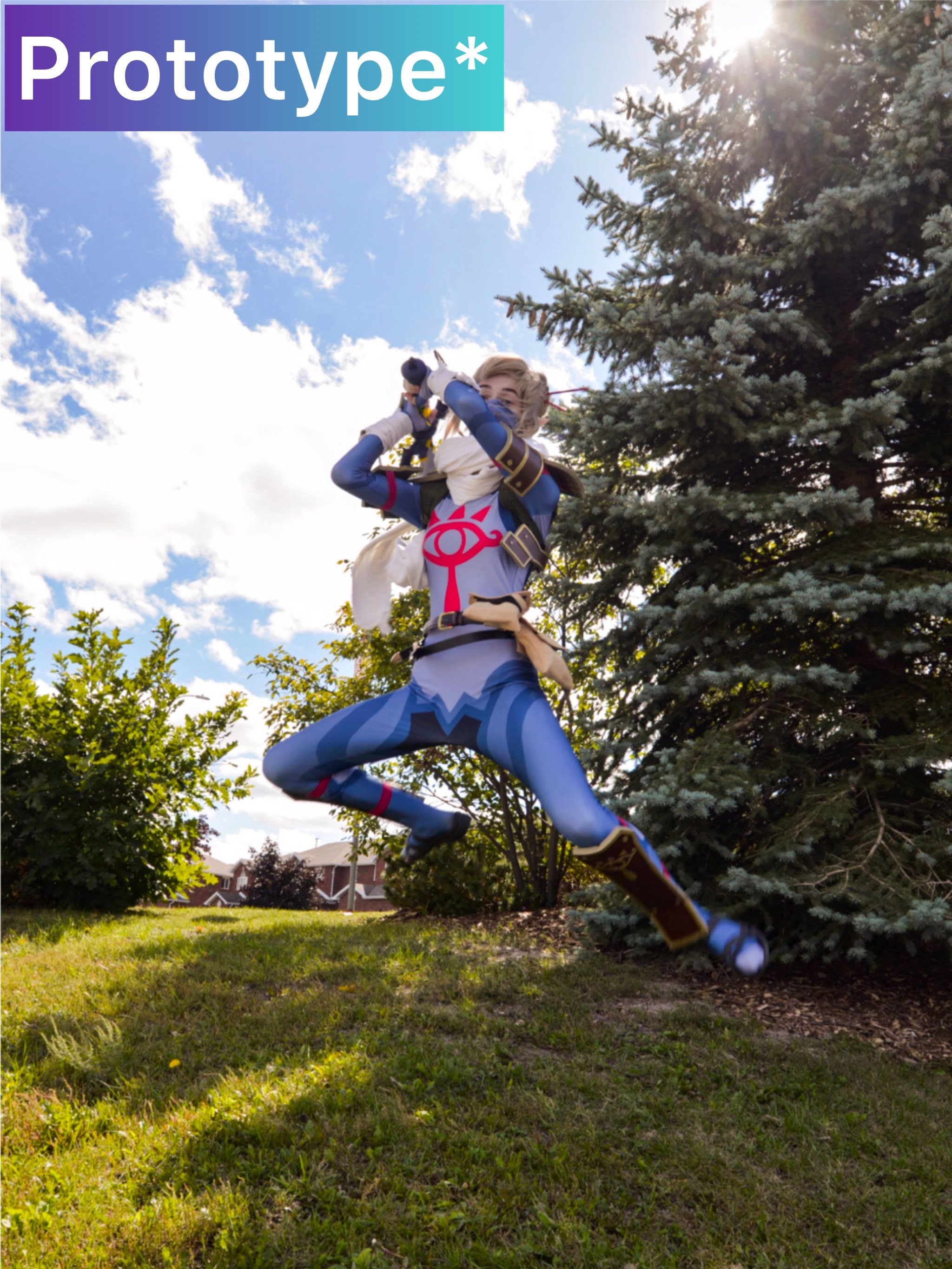 Sheikah Link Bodysuit Design | Legend of Zelda Breath of the Wild Sheik ...