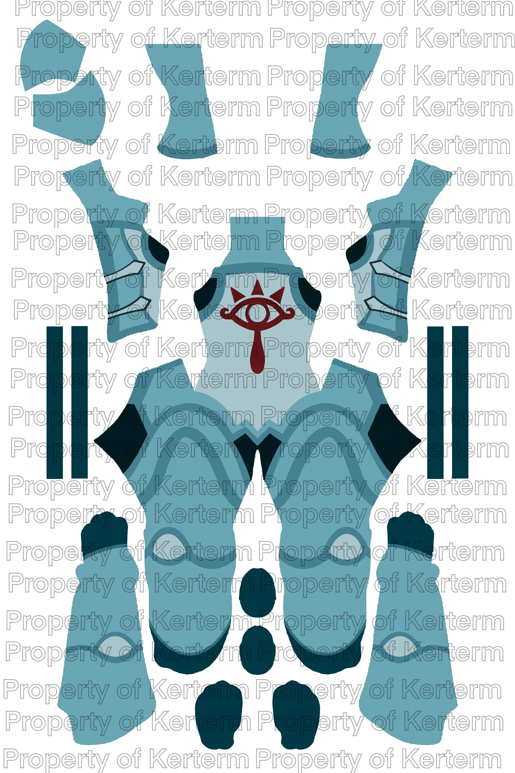 Sheikah Link Bodysuit Design Legend of Zelda Breath of the | Etsy