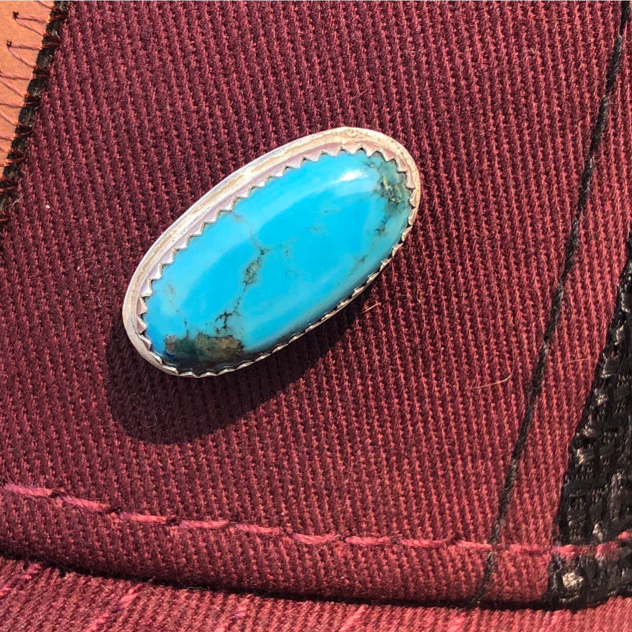 Turquoise Hat Pin Turquoise and Sterling Silver Hat Pin - Etsy