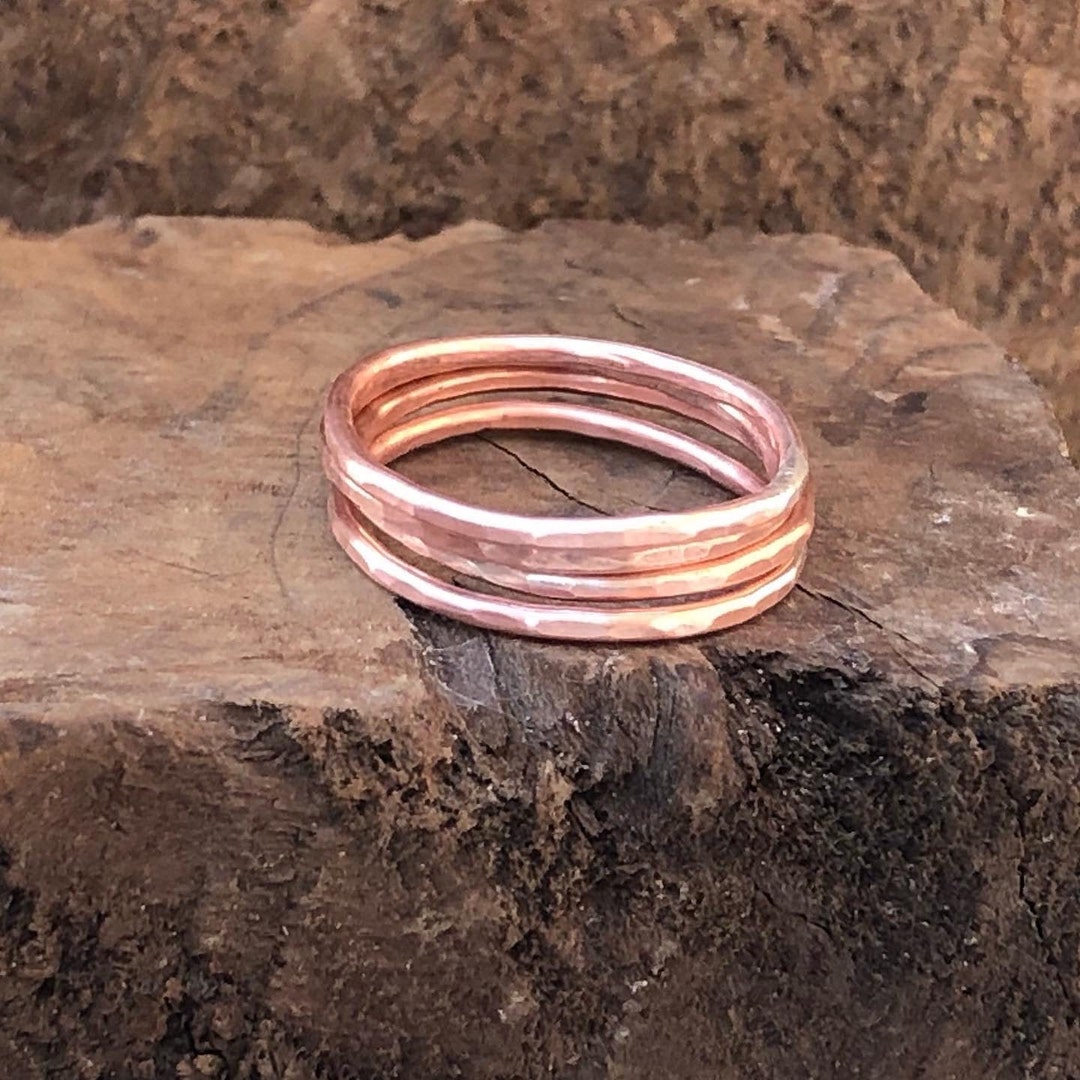Copper Stacking Rings; Copper Ring - Etsy