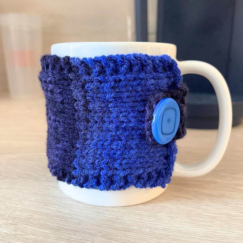Seaside Mug Cozy Knitting Pattern: Easy Beginner Project (PDF Pattern ...