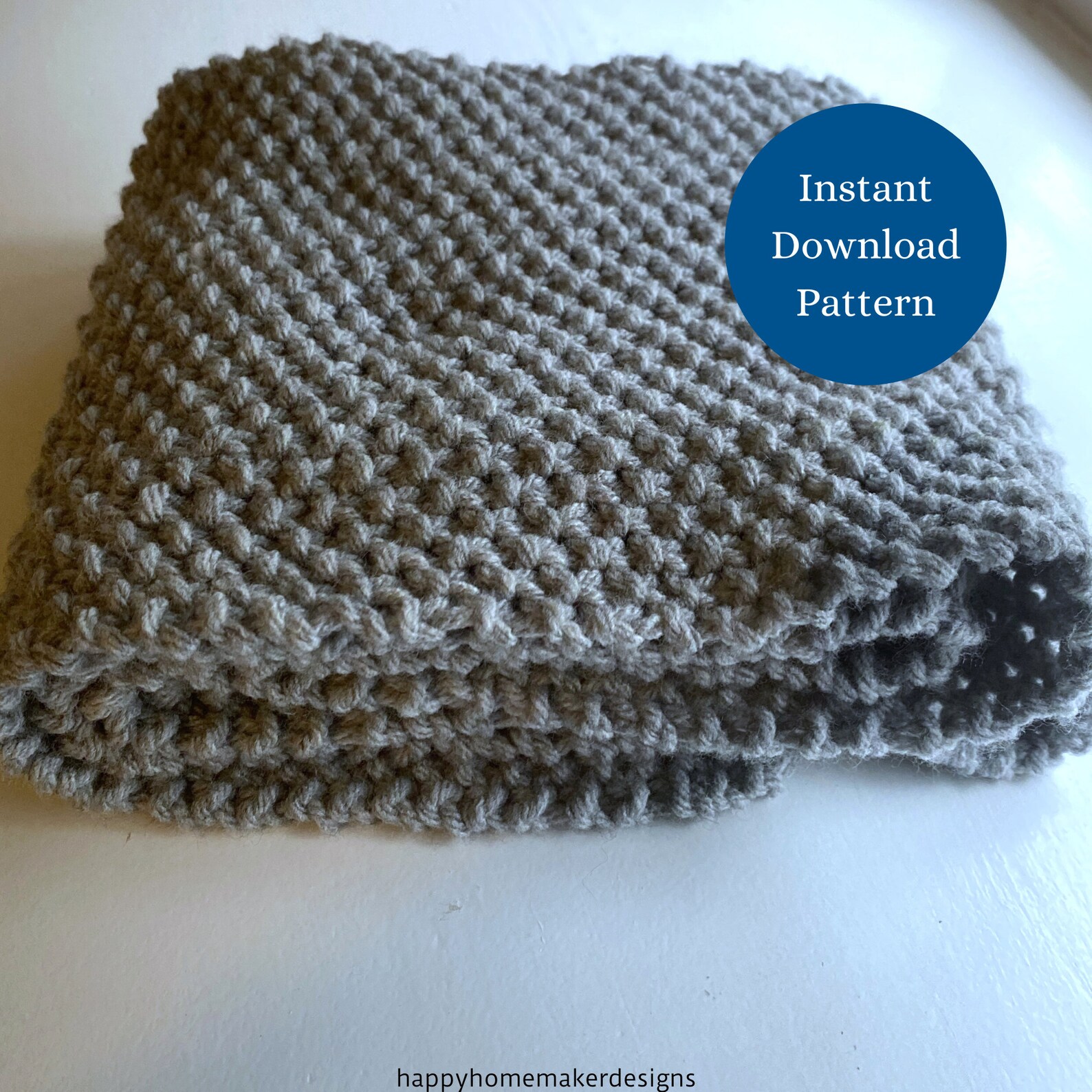 Waffle Knit Scarf Knitting Pattern Beginner Knitting Pattern - Etsy