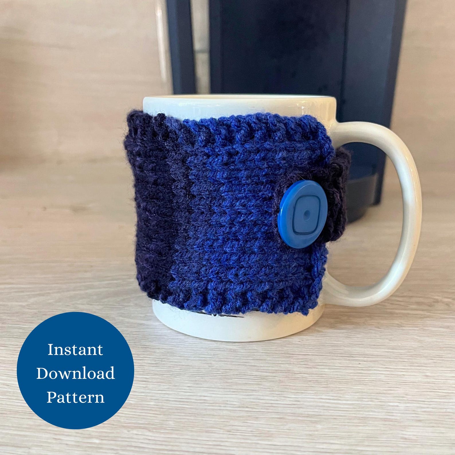 Seaside Mug Cozy Knitting Pattern: Easy Beginner Project (PDF Pattern ...