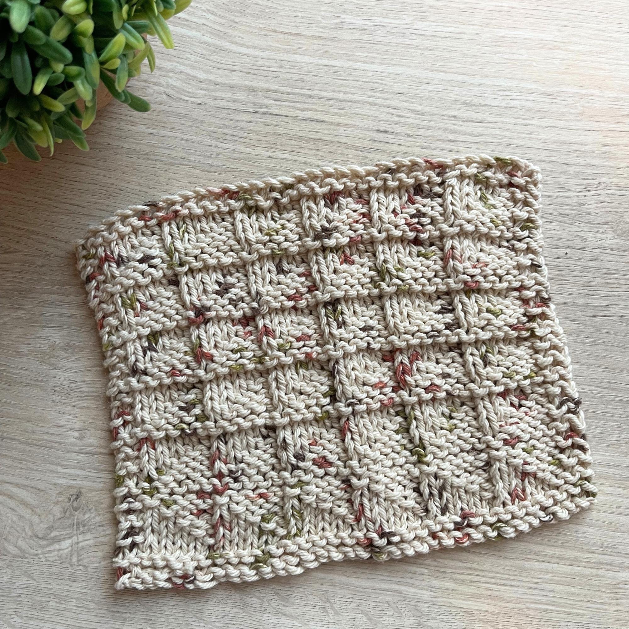 Pebbles Dishcloth Knitting Pattern: Easy Beginner Knit (PDF Pattern) - Etsy