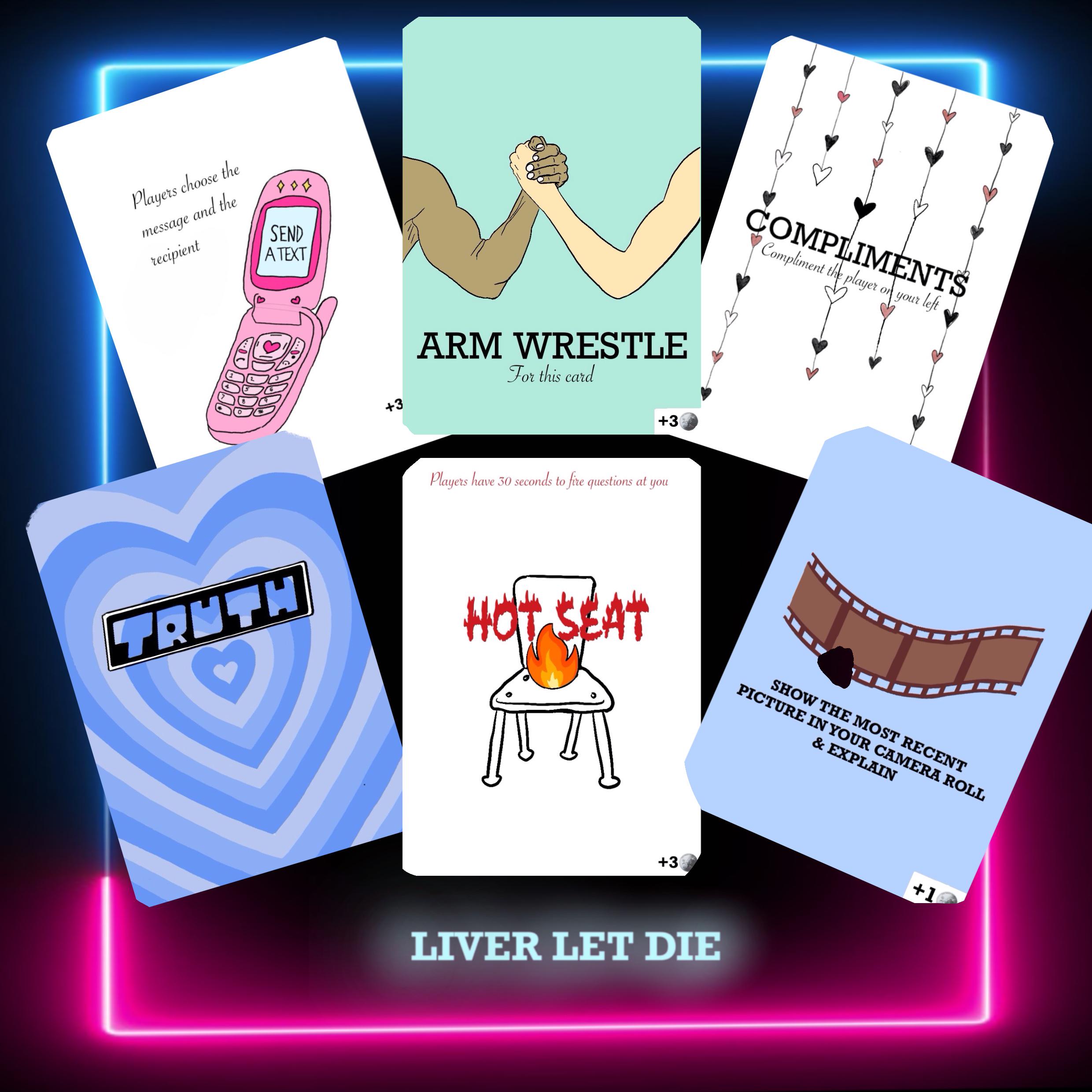 Drinking Card Game: LIVER LET DIE - Etsy