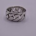 Vintage 925 Sterling Silver Curb Ring Size Q - Etsy