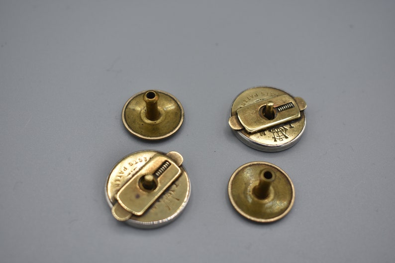 Vintage West's Patent Spring Loaded Cufflinks Etched - Etsy