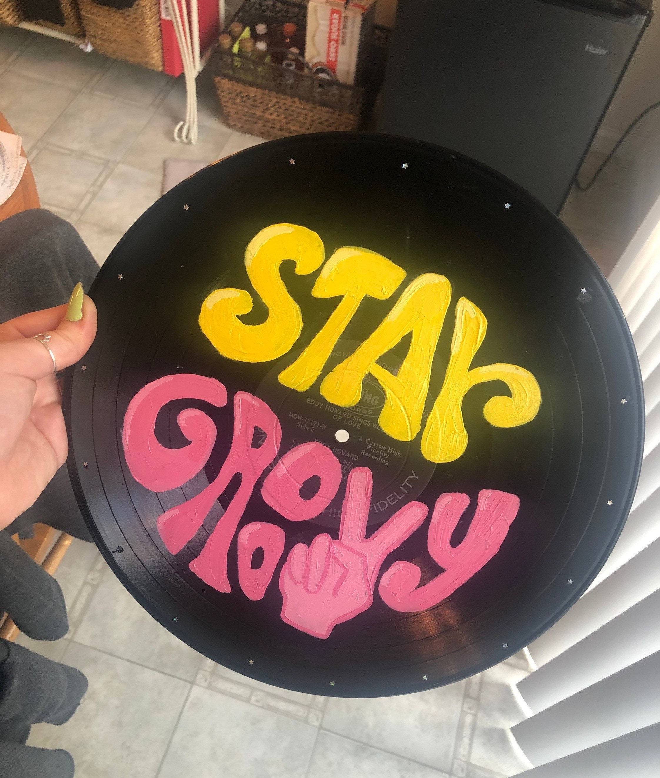 Custom Painted Vinyl Record - Etsy