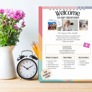Editable Meet the Teacher Template Back to School Template Printable ...