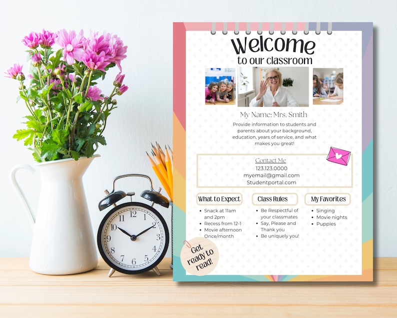Editable Meet the Teacher Template Back to School Template Printable ...
