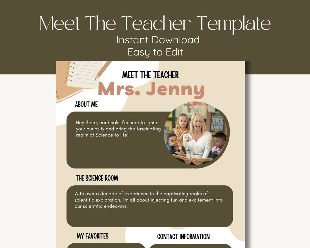 Plantilla editable para conocer al maestro / Plantilla de regreso a la ...