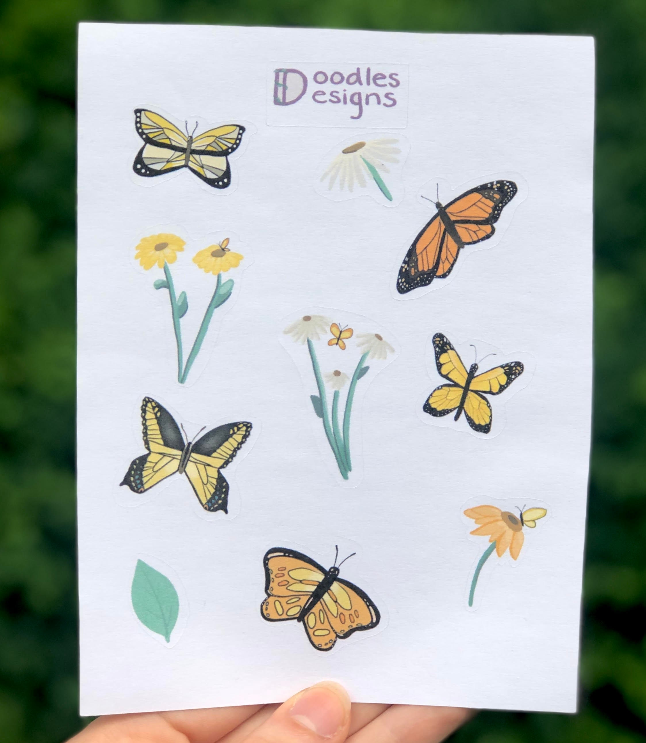Butterfly Sticker Sheet-Butterfly Bullet Journal Sticker | Etsy