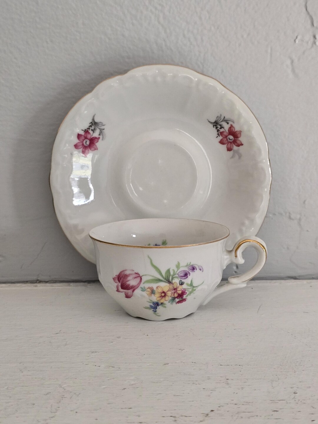 Vintage German Tea Set With Tulip - Etsy