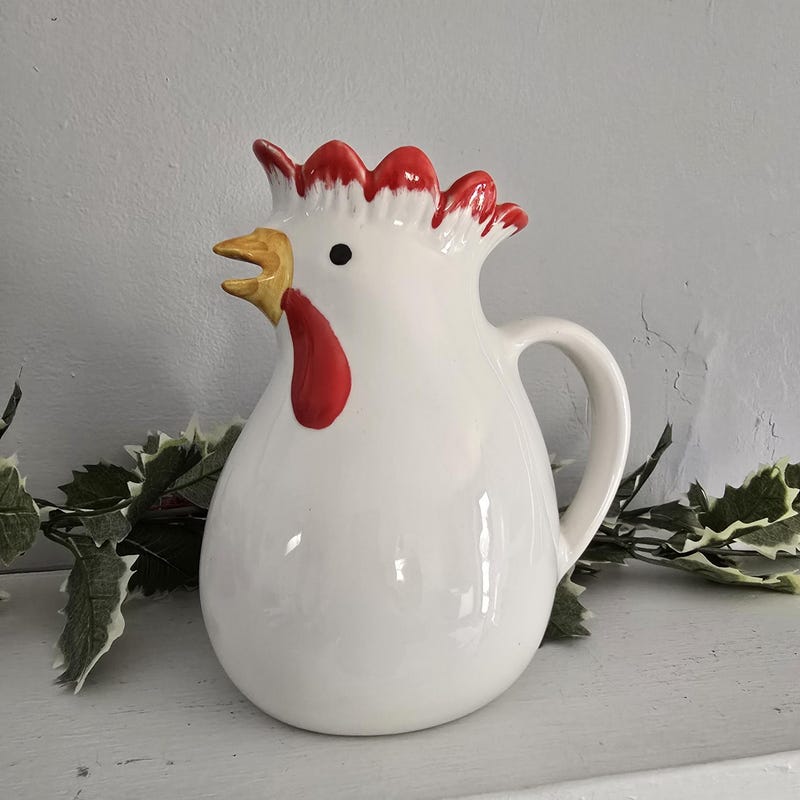 Rooster Pitcher - Etsy
