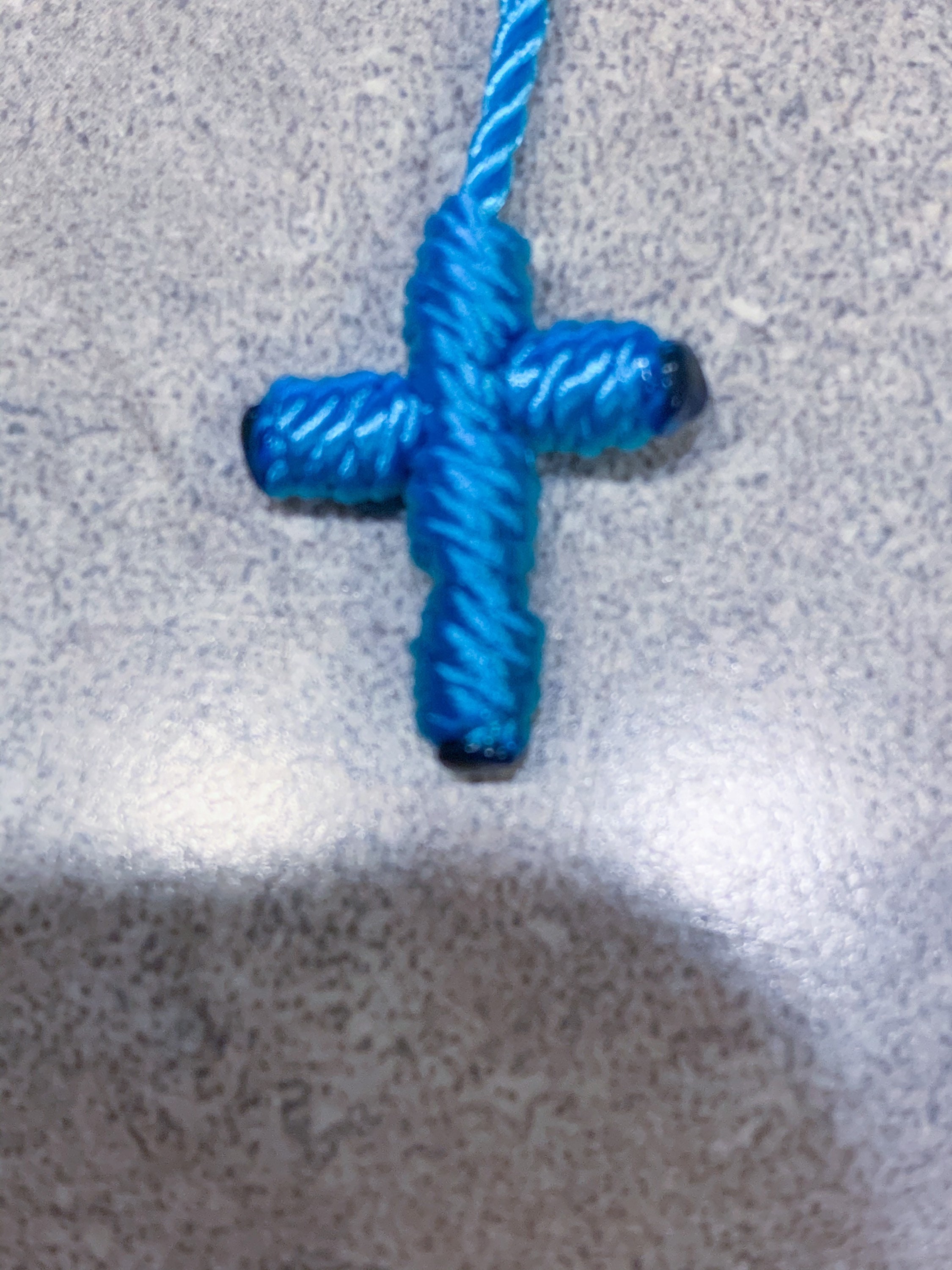 NEW! Catholic Knotted Nylon Twine Handmade Rosary, Rosary With Saint ...