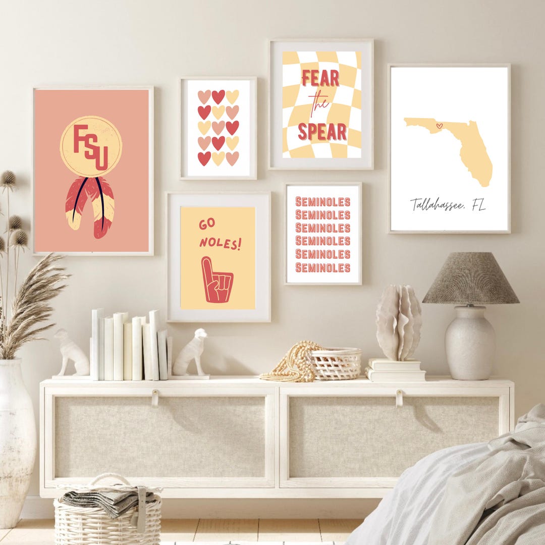 FSU Seminoles Art Prints: Florida State University Wall Decor - Etsy