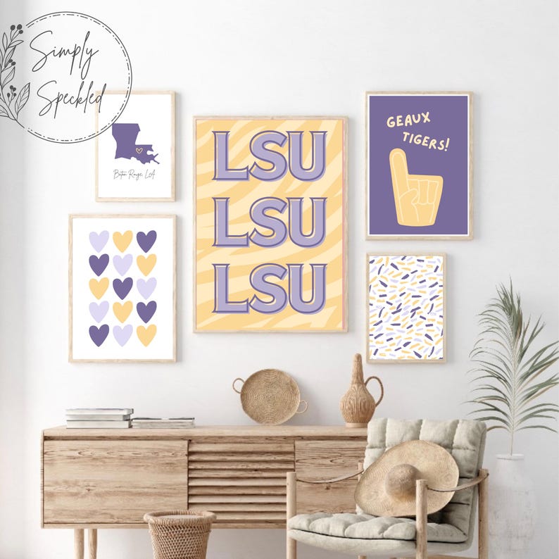 LSU Prints, Louisiana State University Prints, Digital Prints, Geaux ...