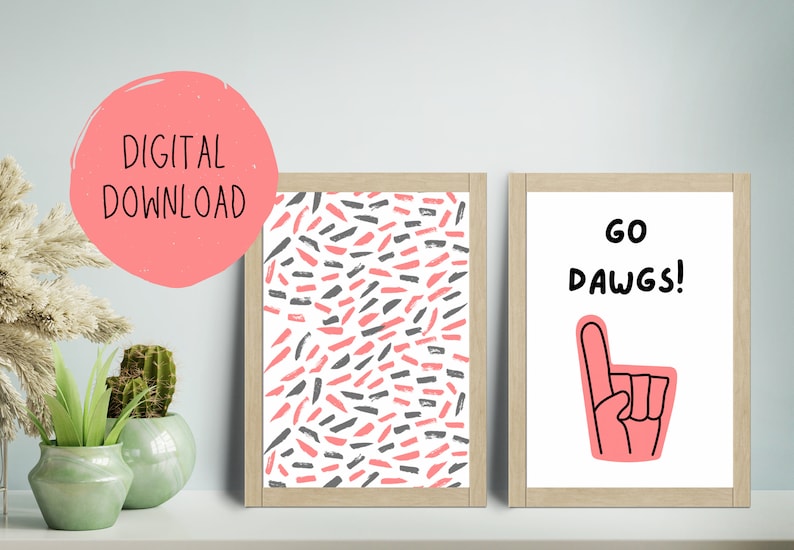 Georgia Bulldogs Art Prints: College Dorm Wall Decor (set of 10) - Etsy