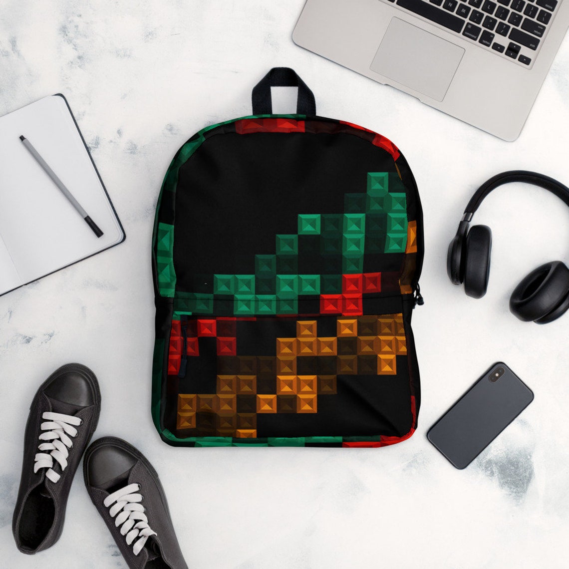 8 bit magic Backpack | Etsy