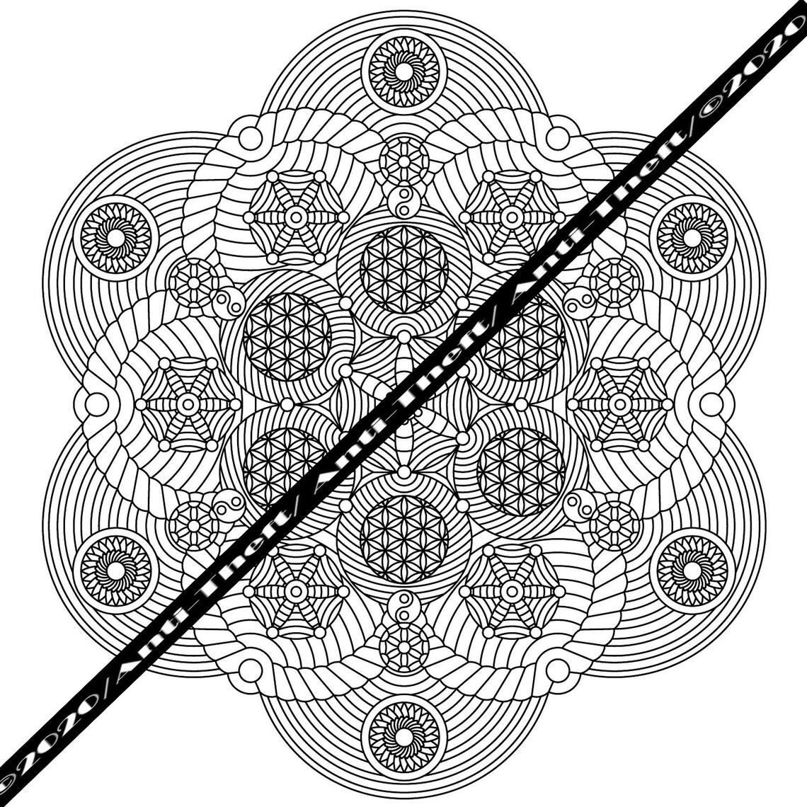 Printable Mandala Bookmarks/coloring Pages Set of 4 PDF/JPG - Etsy Ireland